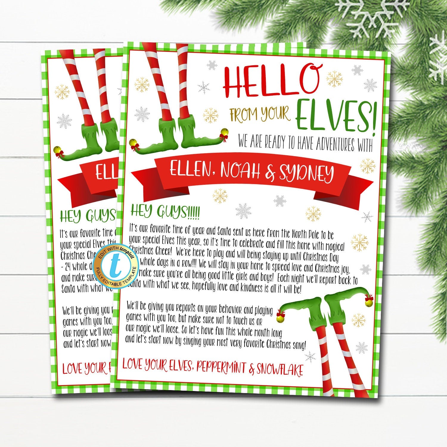 Welcome Letter from Elves - Templett Shop