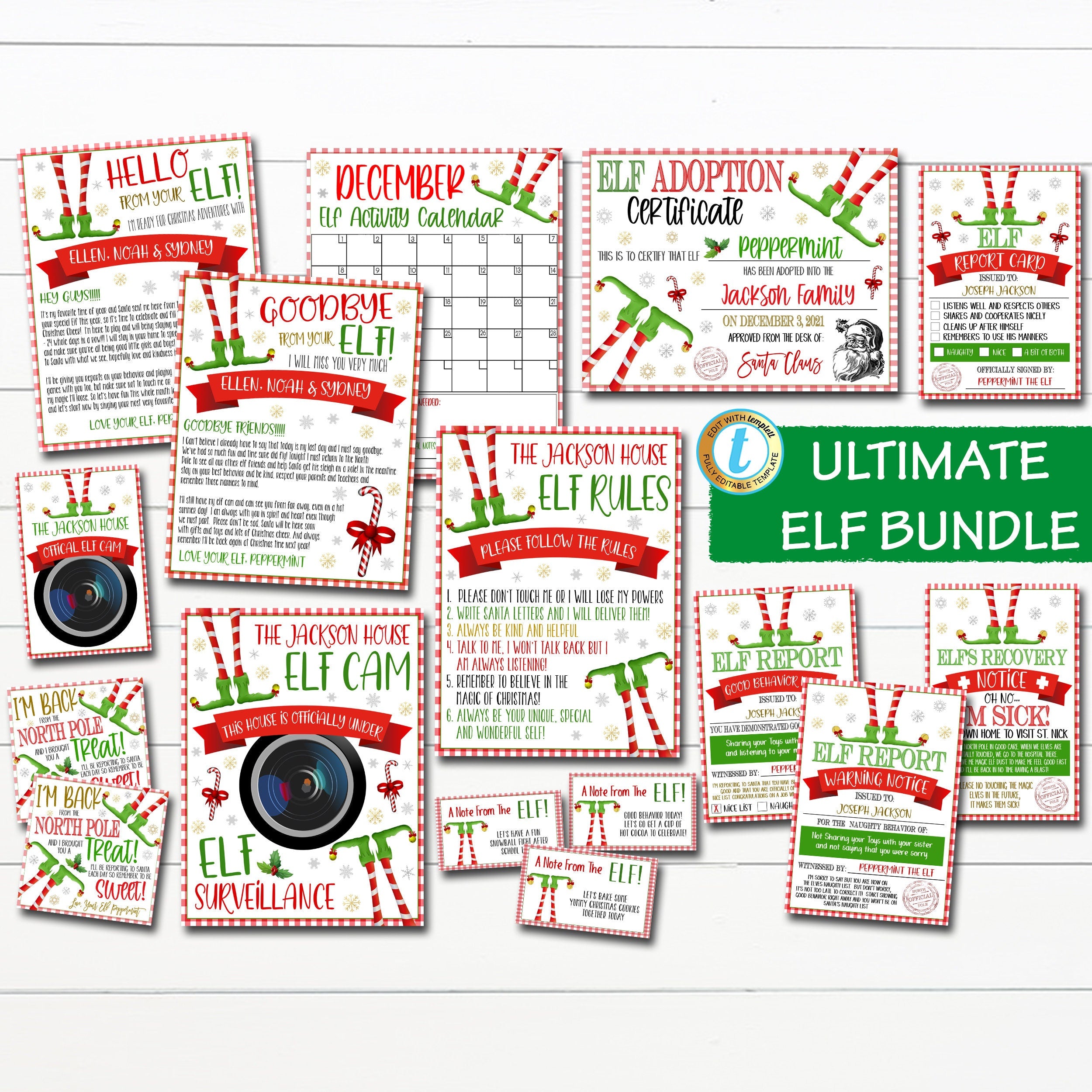 Holiday Elf Activity Kit - Templett Shop