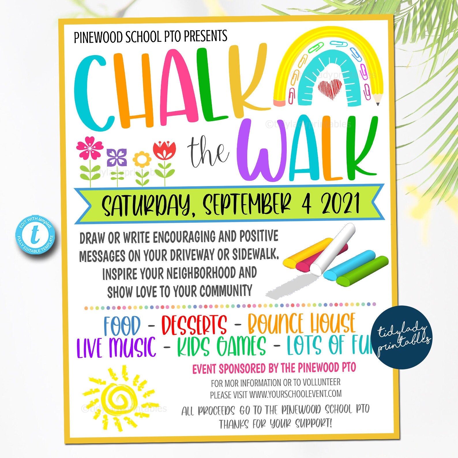 Chalk the Walk Flyer - Templett Shop