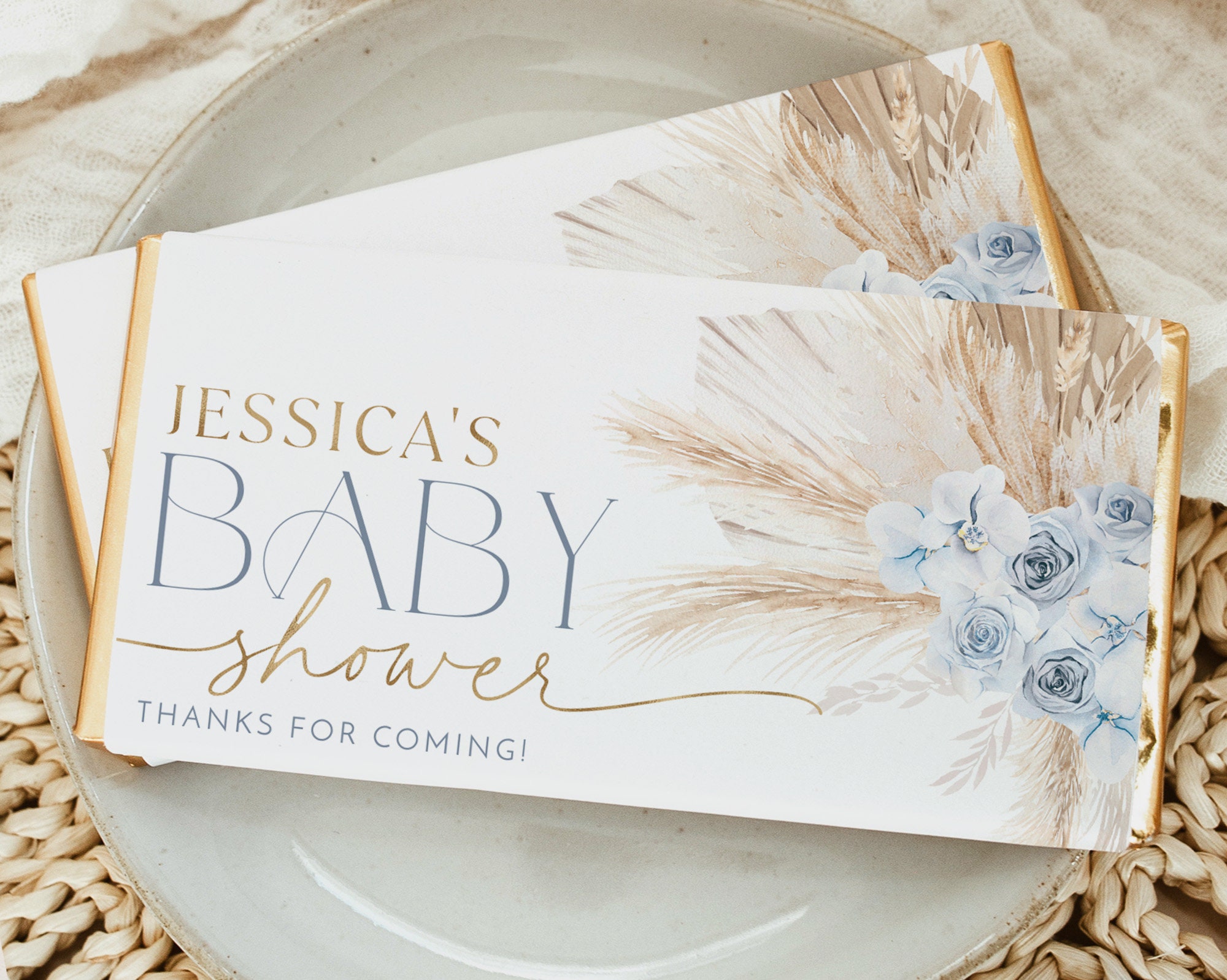 Boho Chocolate Wrapper Printable, Candy Bar Wrapper Template, Chocolate ...