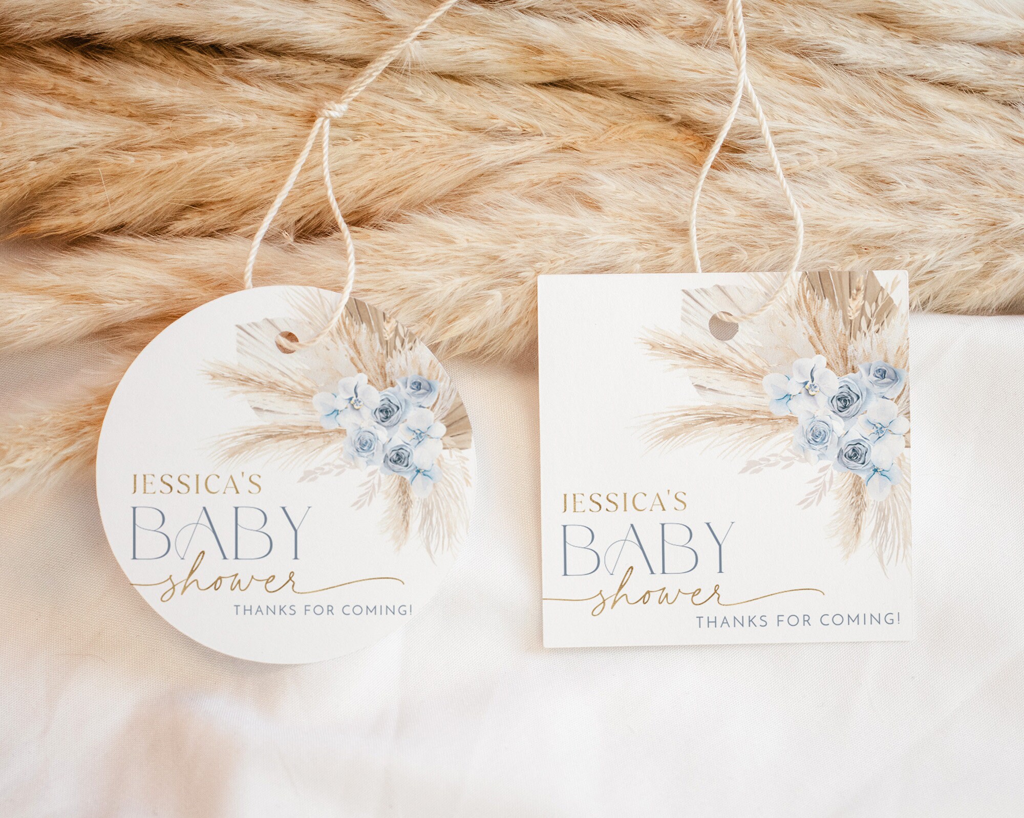 Printable Favor Tags, Boho Baby Shower Tags, Favour Tags, Thank You Tags, Gift Tags, Floral Boho ...