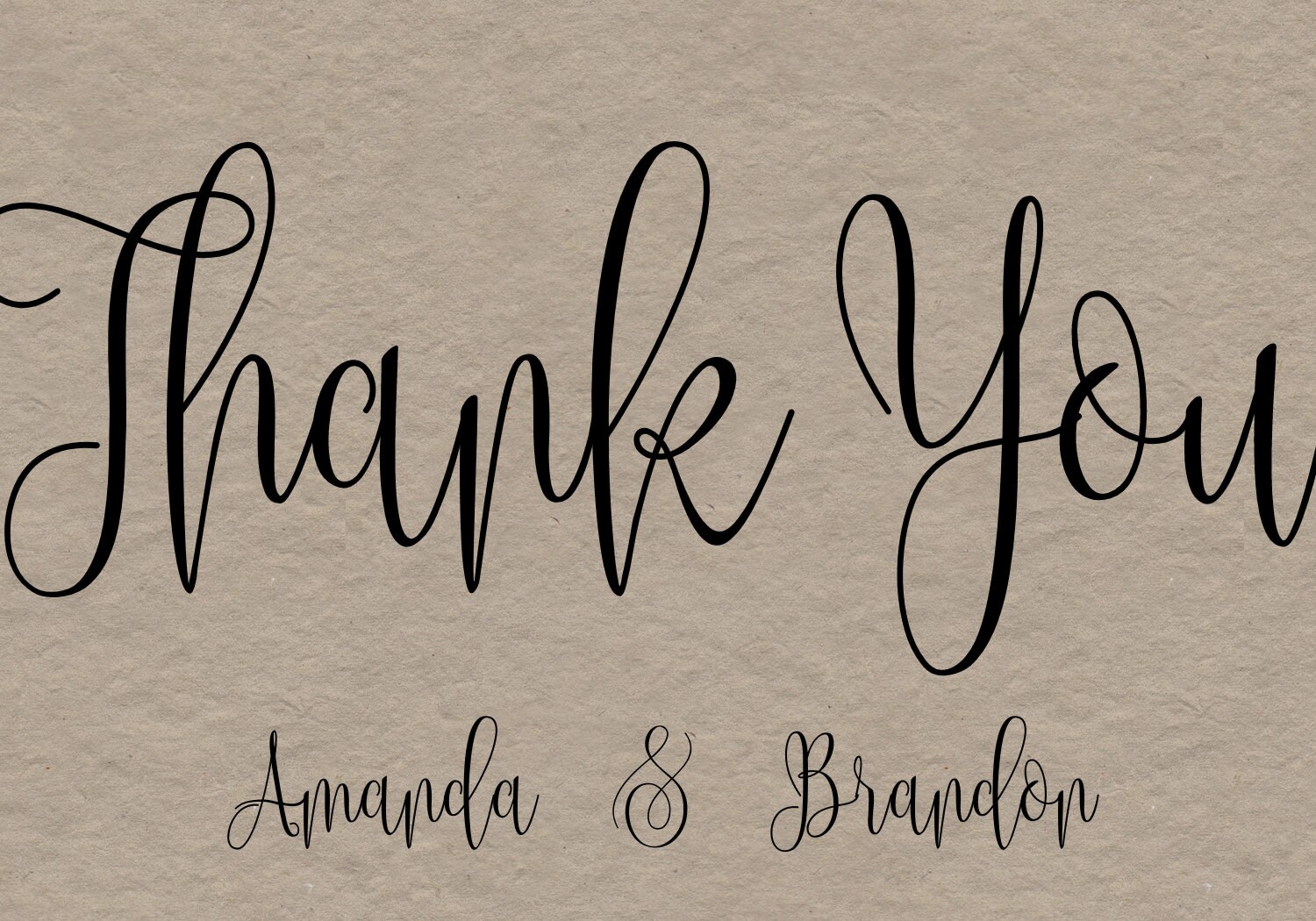 Rustic Thank You Card Template, Printable Thank You Card, Editable ...