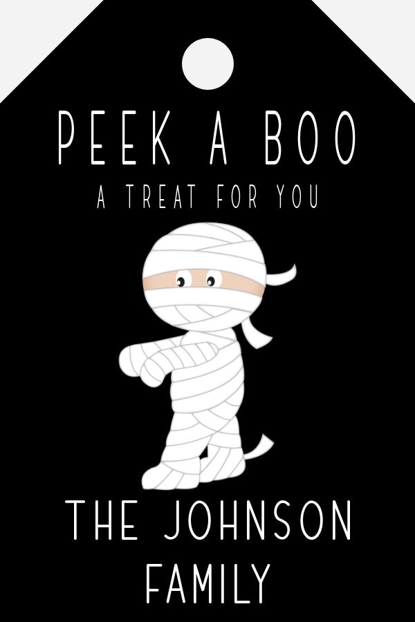 Halloween Gift Tag Template Set, Printable Trunk or Treat Tag ...