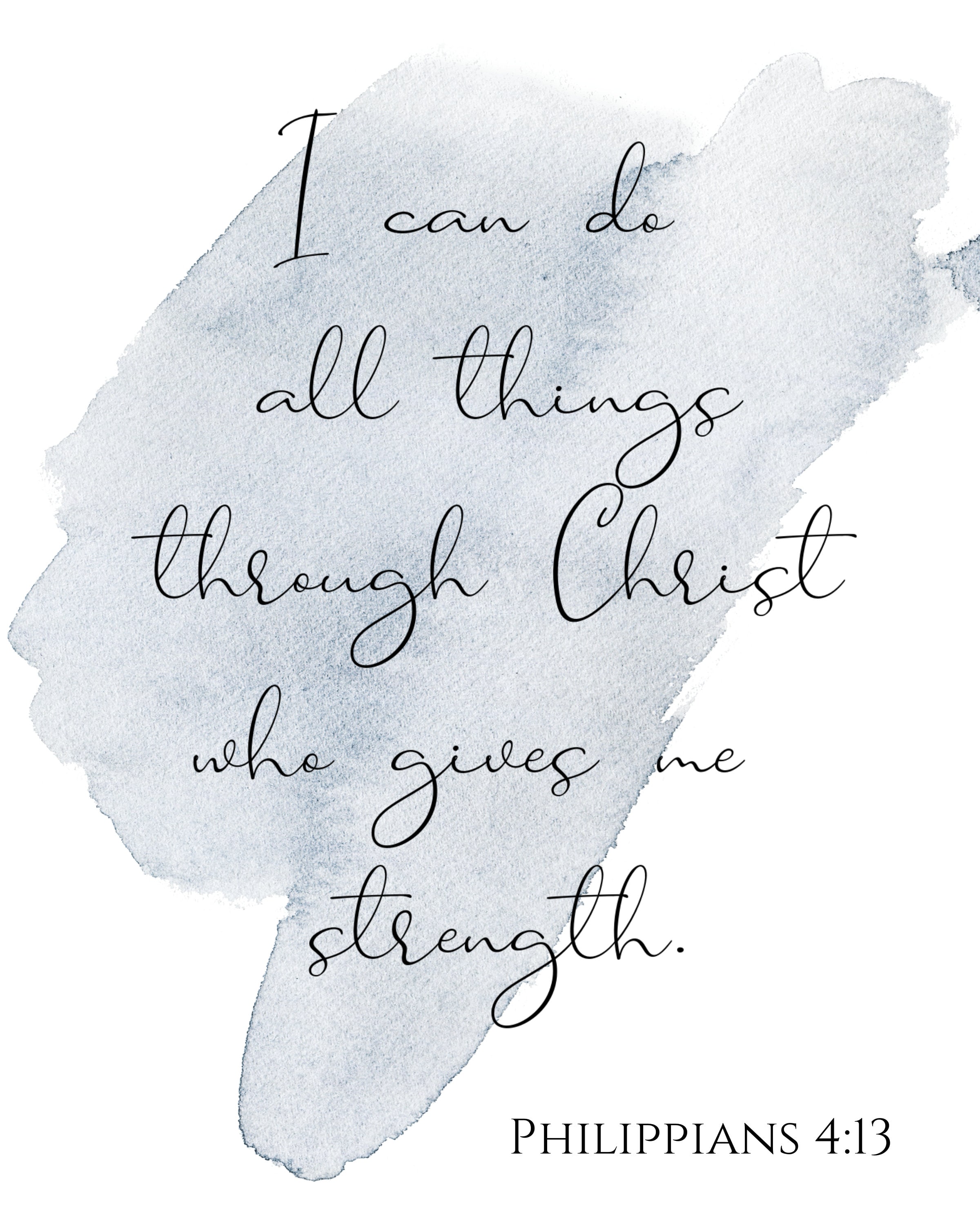 I Can Do All Things Through Christ, Philippians 4:13, Scripture Wall ...