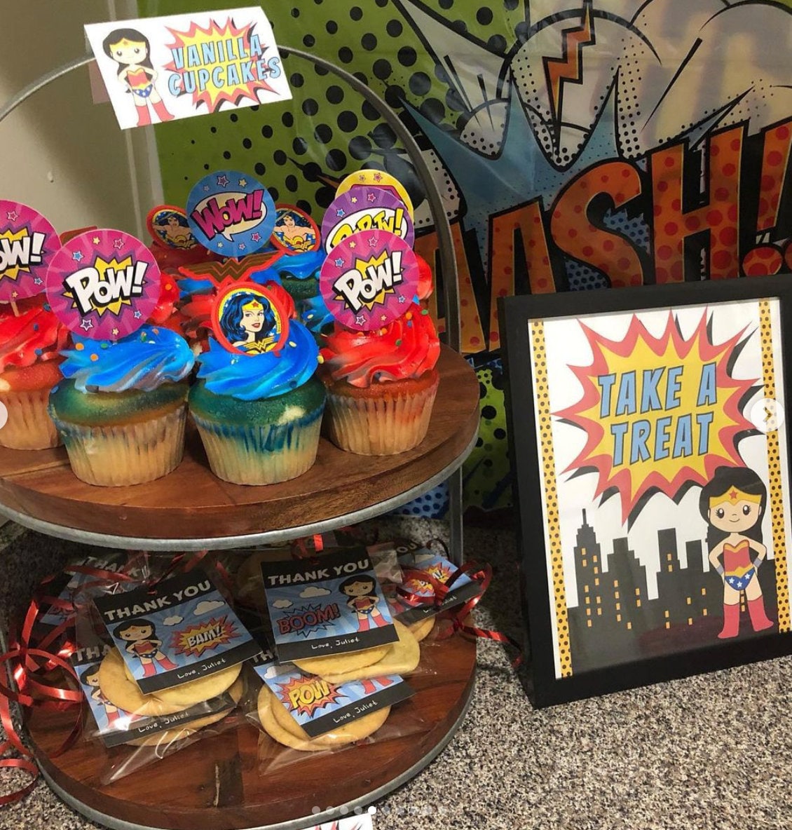 Superhero Treat Sign Template, Dessert Table Sign, Please Take One ...