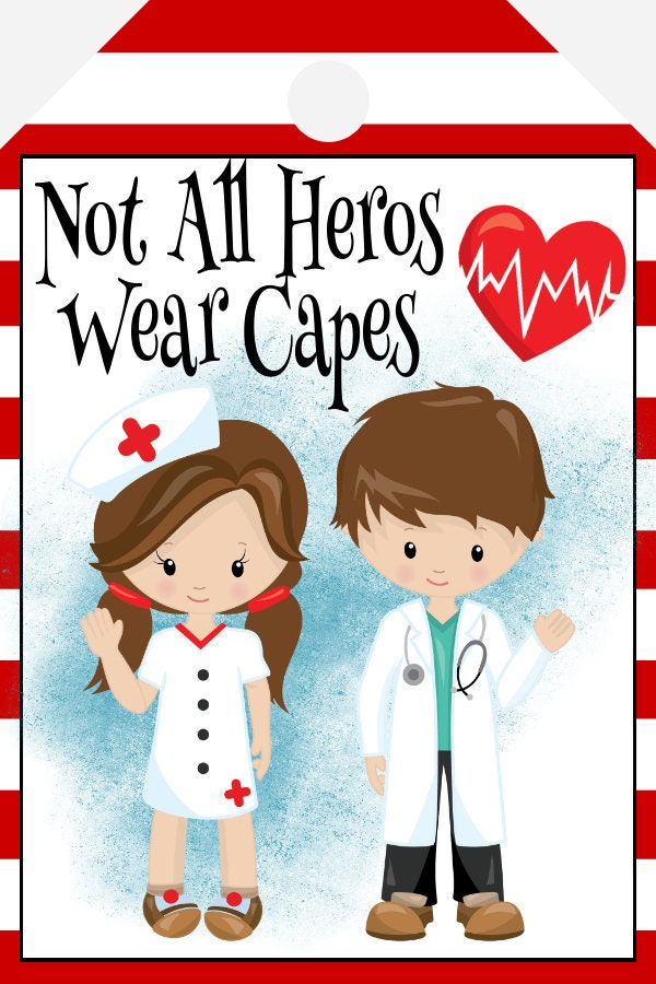 Frontline Worker Well Wishes Gift Tag, Thinking of You Medical Hospital ...