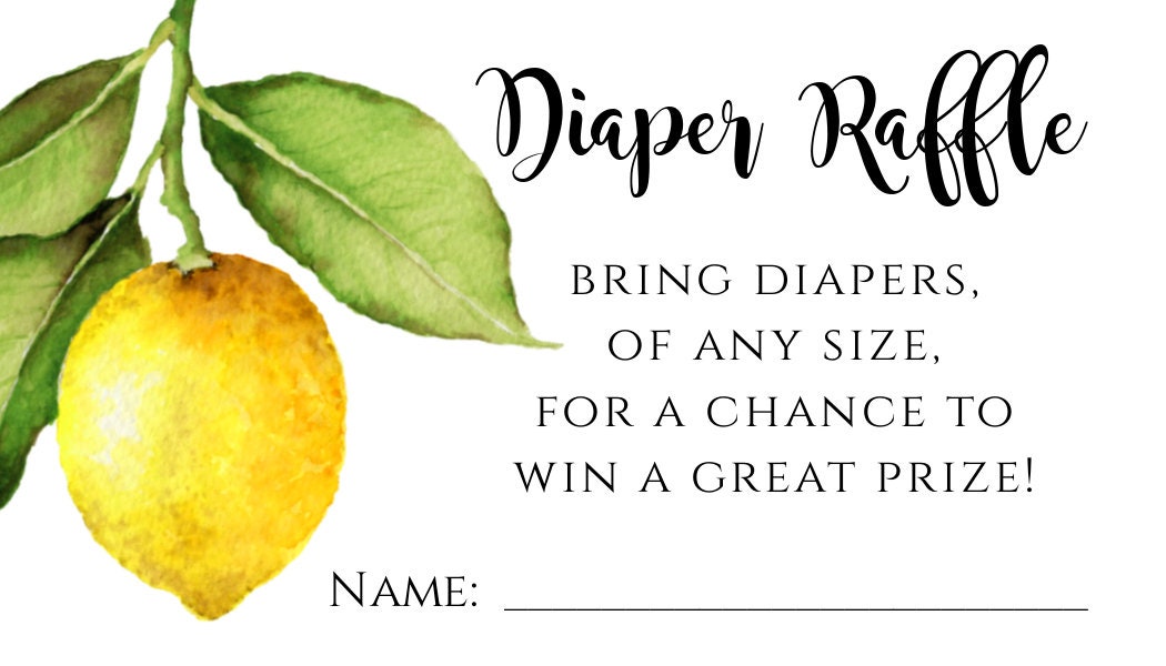 Lemon Baby Shower Invitation Template, Citrus Shower Invitation, DIY ...