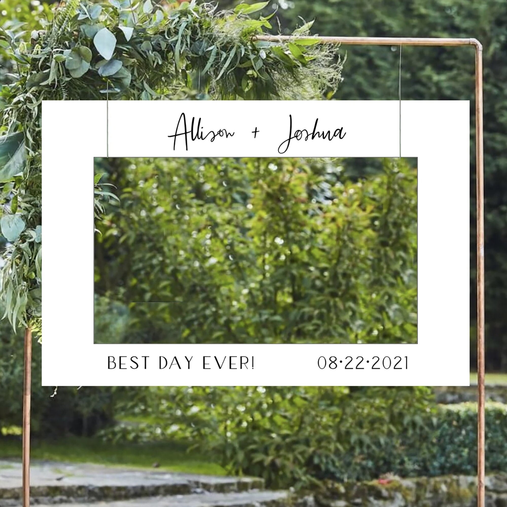 Selfie Photo Prop Frame Printable, White Photo Bridal Shower Photo ...