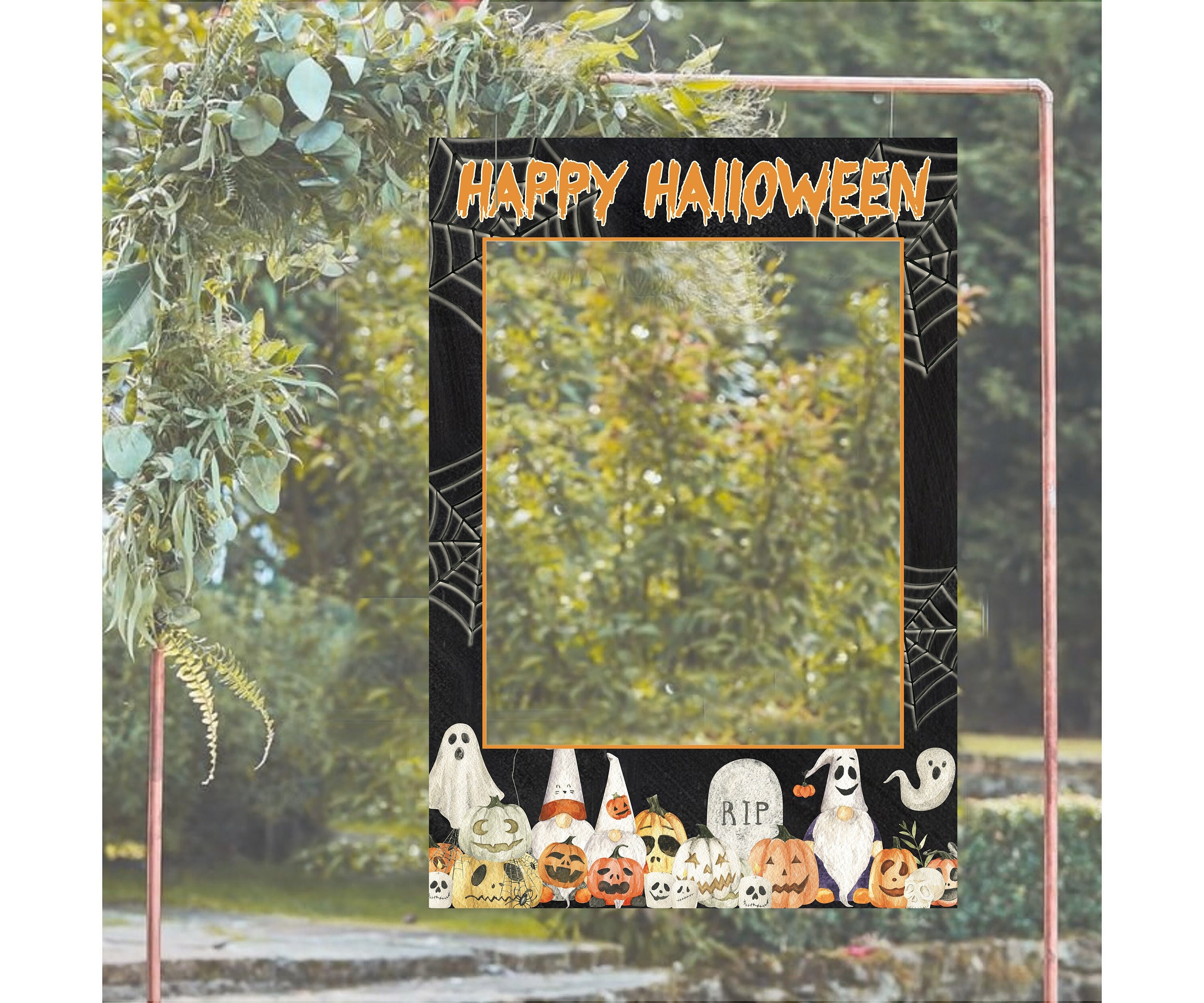 Halloween Photo Prop Frame Printable Template, Halloween Party Decor ...