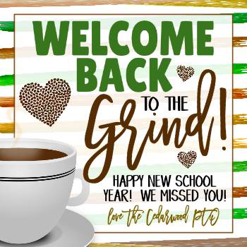 Welcome Back to the Grind Coffee Gift Tag - Templett Shop