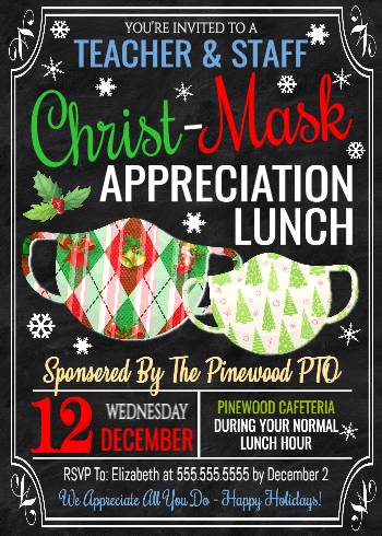 Christmas Staff Appreciation Luncheon Invitation - Templett Shop