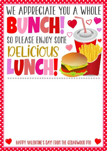 Valentine's Day Fast Food Gift Card Holder - Templett Shop