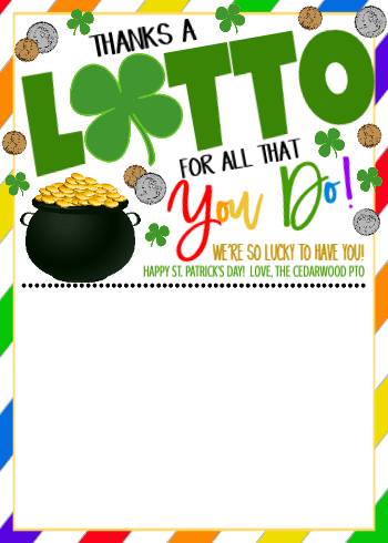 St. Patrick's Day Appreciation Gift Card Holder - Templett Shop