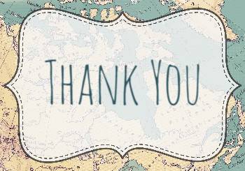 Adventure Thank You Card Template Map Thank You Card Template Printable ...