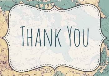 Adventure Thank You Card Template Map Thank You Card Template Printable ...